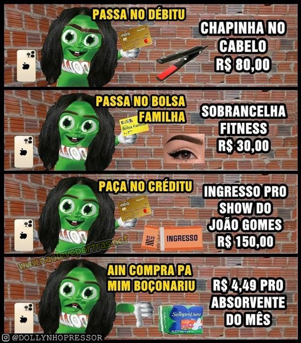 meme absorvente - Não leve por trás